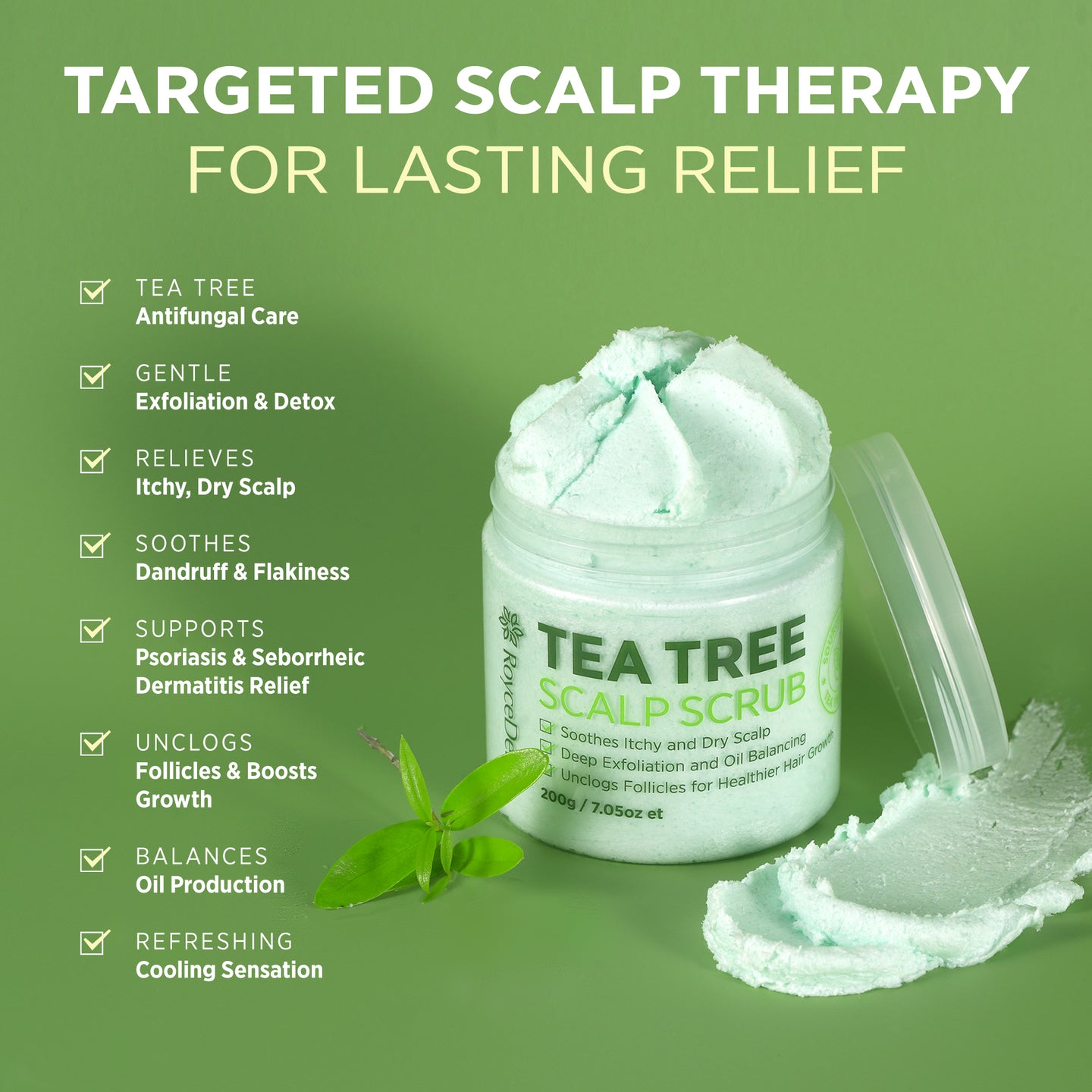 Tea Tree Scalp Scrub – Roycederm