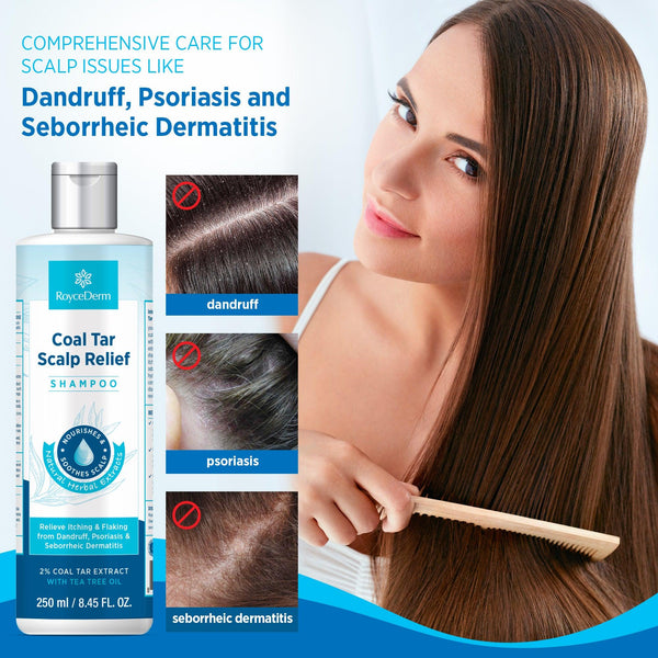 Coal Tar Dandruff Shampoo – Roycederm